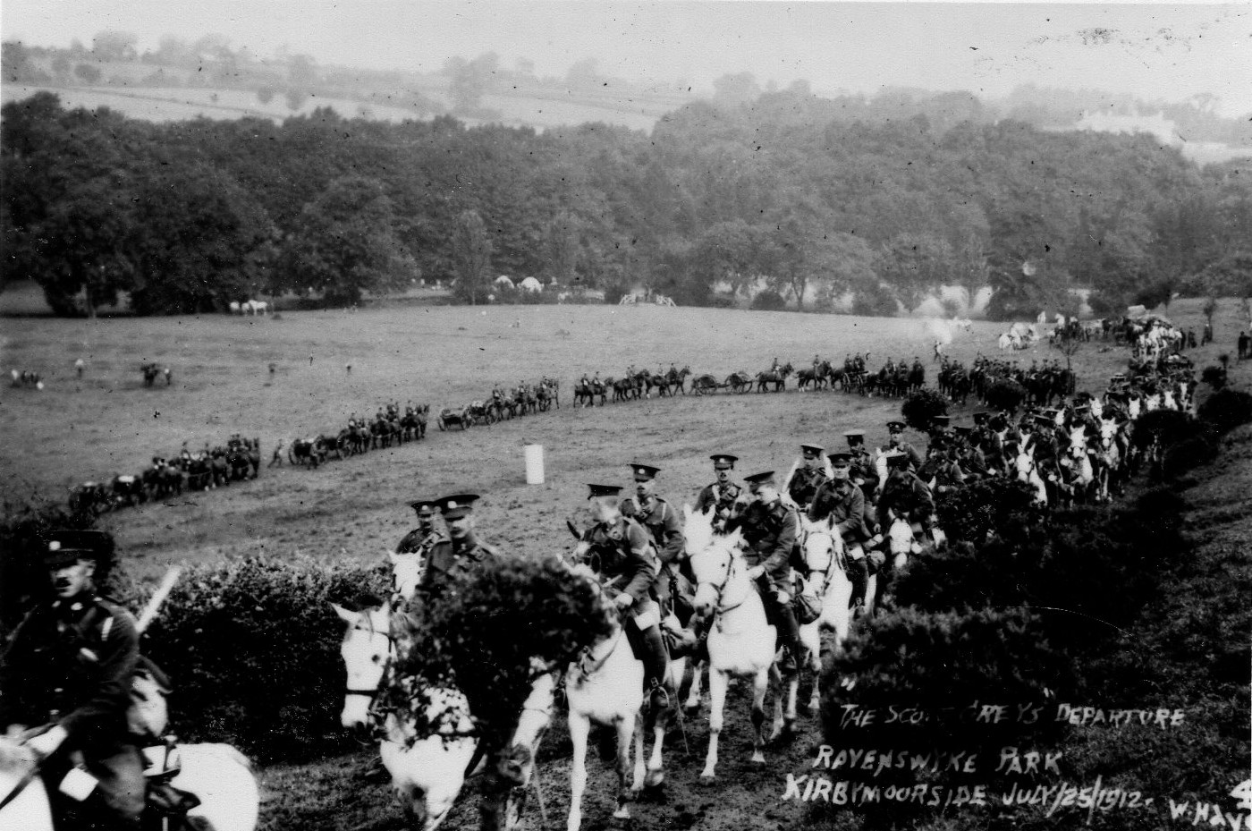 A forgotten moment on the move - the Scots Greys at Ravenswick Park ...